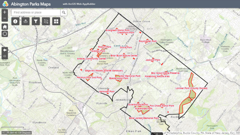 Abington reveals interactive parks map - Glenside Local