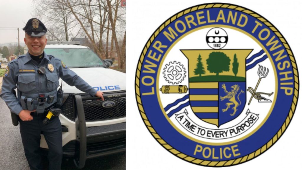 Officer Zachary Heckenswiler of the Lower Moreland Police Department ...