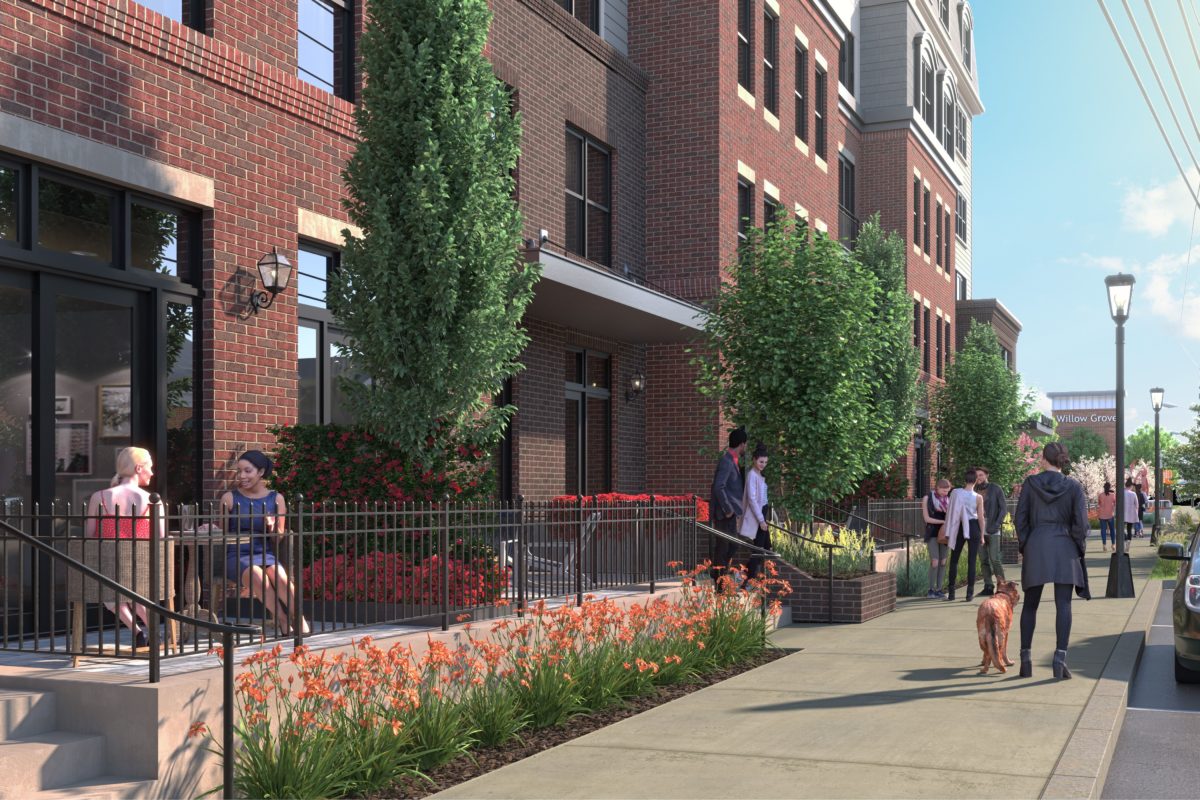 Willow Grove Shopping Center's 6-story, 260-unit apartment / mixed-use ...