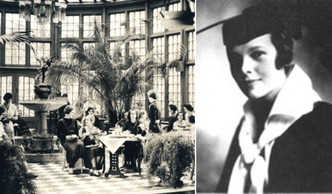 Aviation pioneer Amelia Earhart, once a student at the Ogontz School ...