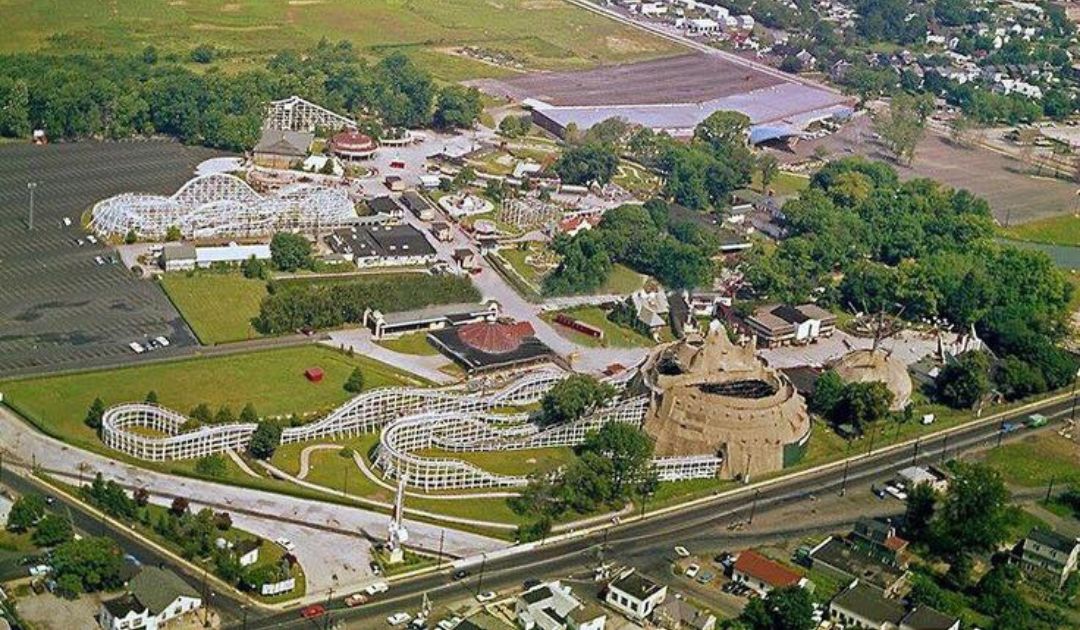 Vintage aerial shots of Glenside, Willow Grove Amusement Park, and a ...