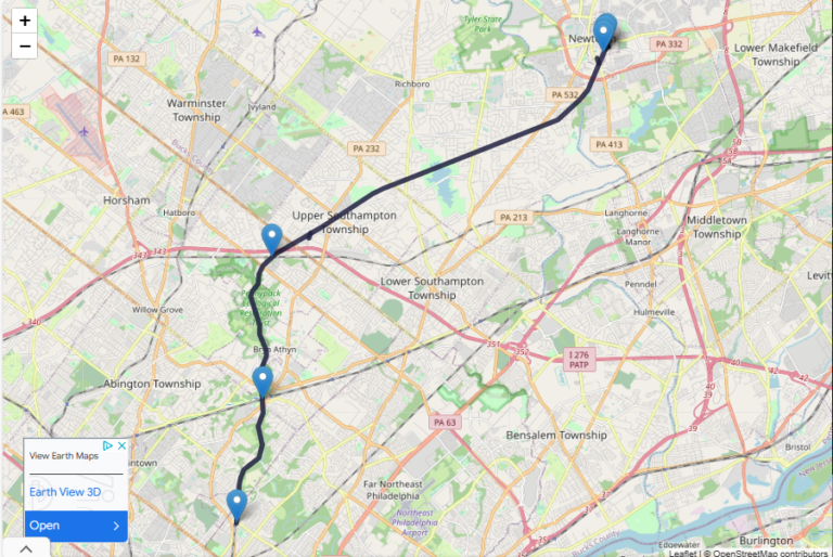 History of the now-abandoned Fox Chase/Newtown Railroad in Huntingdon ...