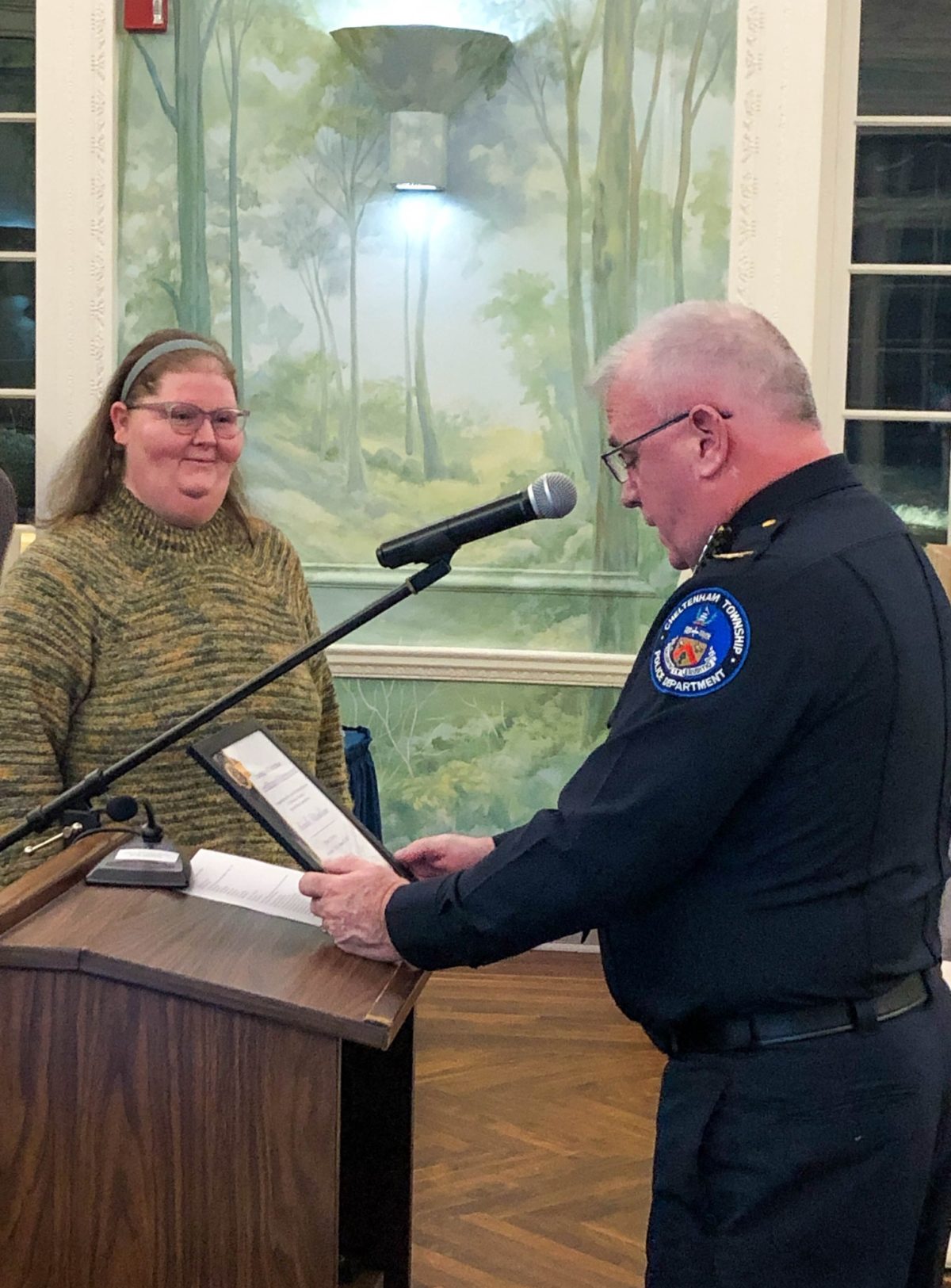 Cheltenham welcomes two new officers, Chief Slavin honors numerous ...