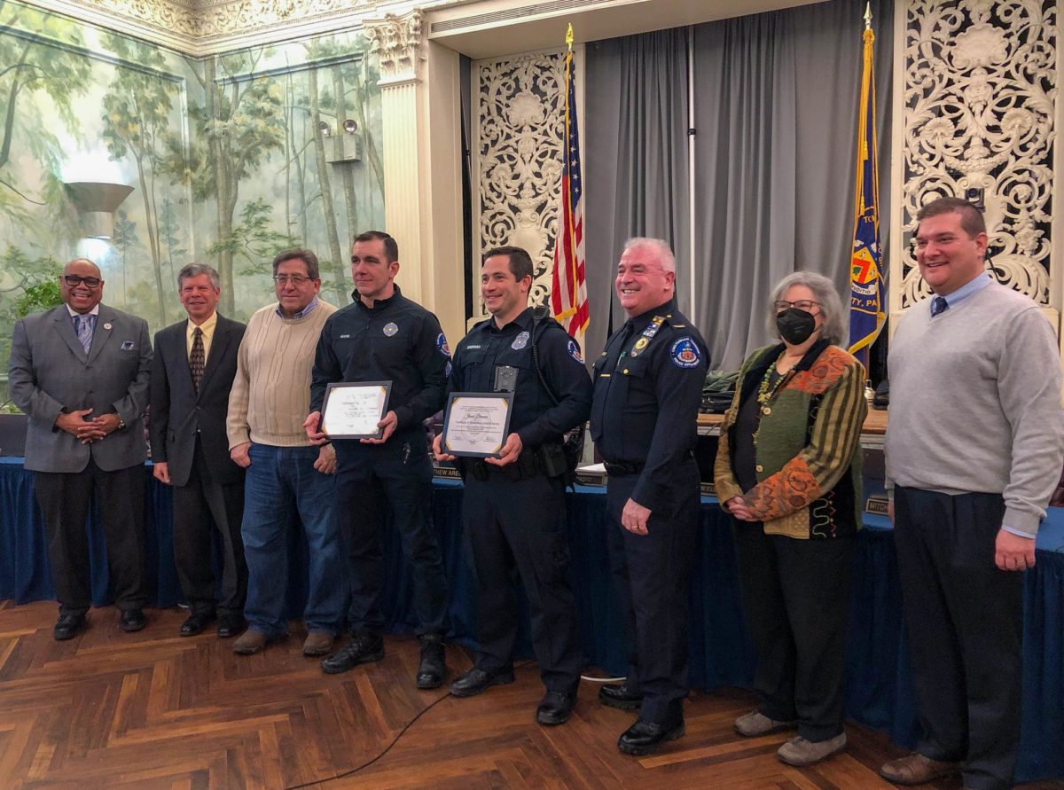 Cheltenham welcomes two new officers, Chief Slavin honors numerous ...