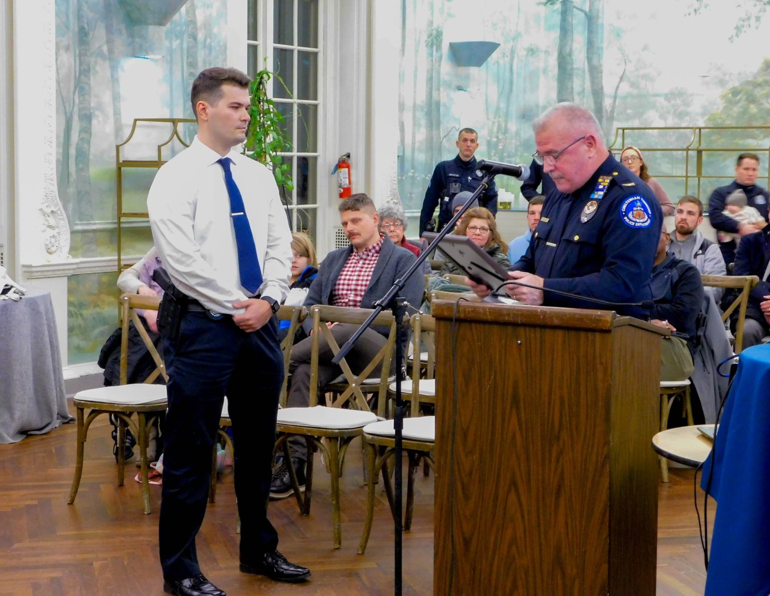 Cheltenham welcomes two new officers, Chief Slavin honors numerous ...