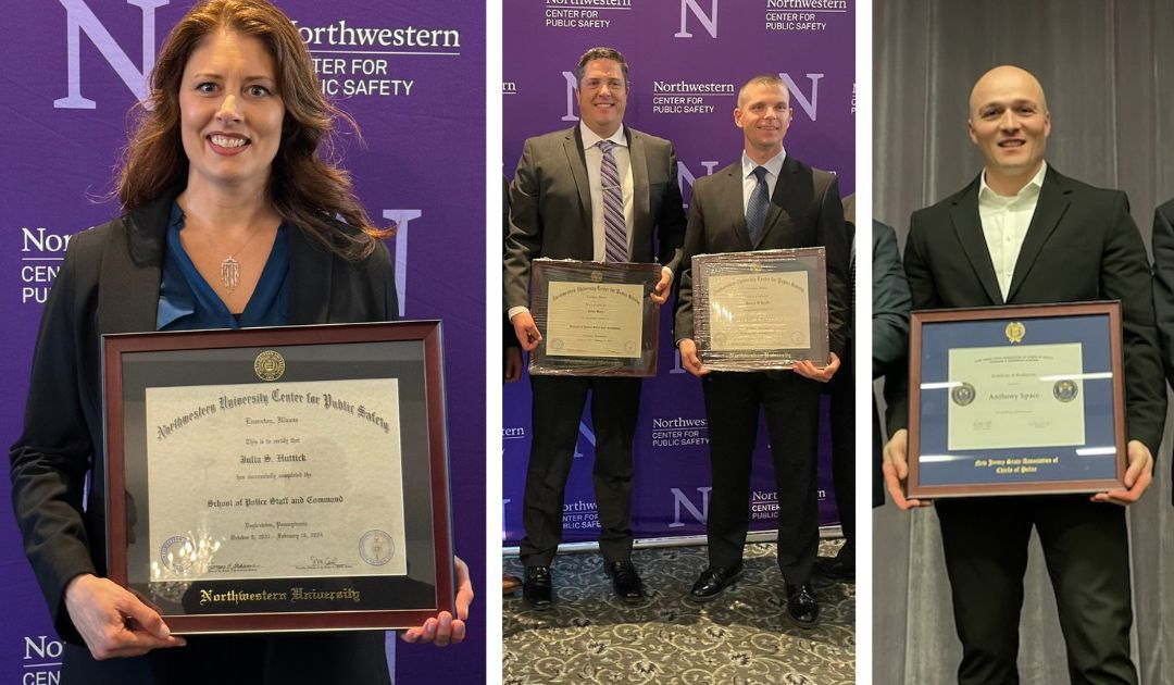 Four local police officers have upgraded their credentials this month ...