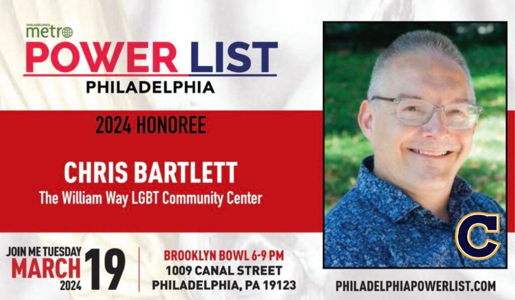 CHS grad Chris Bartlett, director of William Way LGBT Community Center ...