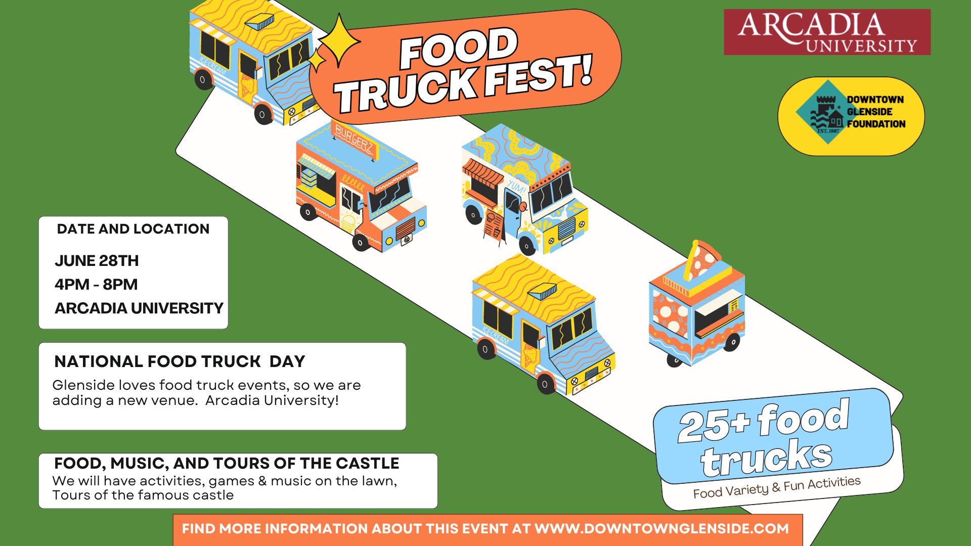 Downtown Glenside Foundation to host Food Truck Fest at Arcadia, vendor ...