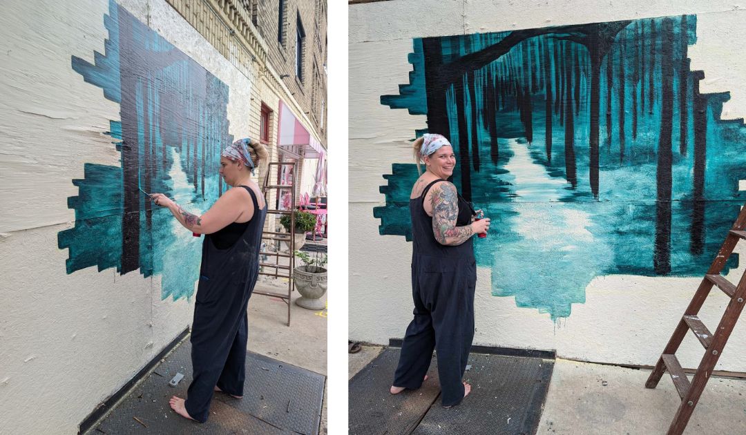 Local artists take part in beautification of temporarily vacant ...