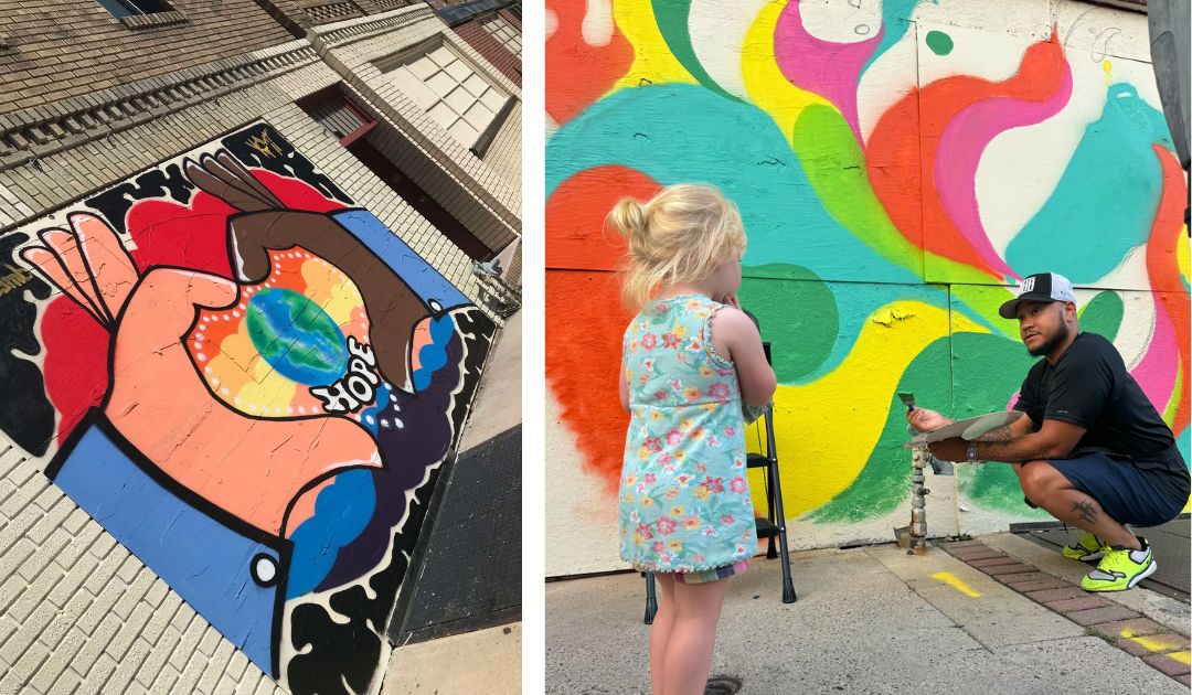 Brian Bowens, owner of Art of MBB in Jenkintown, muralizes temporarily ...