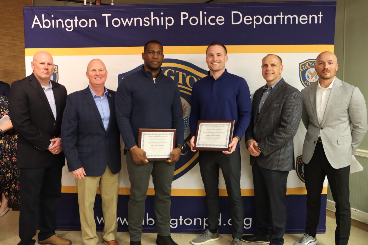 Abington police honor officers, staff, volunteers, and the Holt family ...