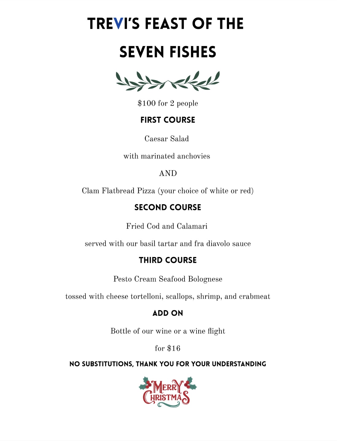 TreVi BYOB of Glenside hosting Feast of the Seven Fishes this weekend ...