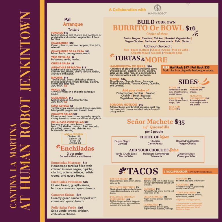 Cantina La Martina to host soft opening at Human Robot Jenkintown on ...