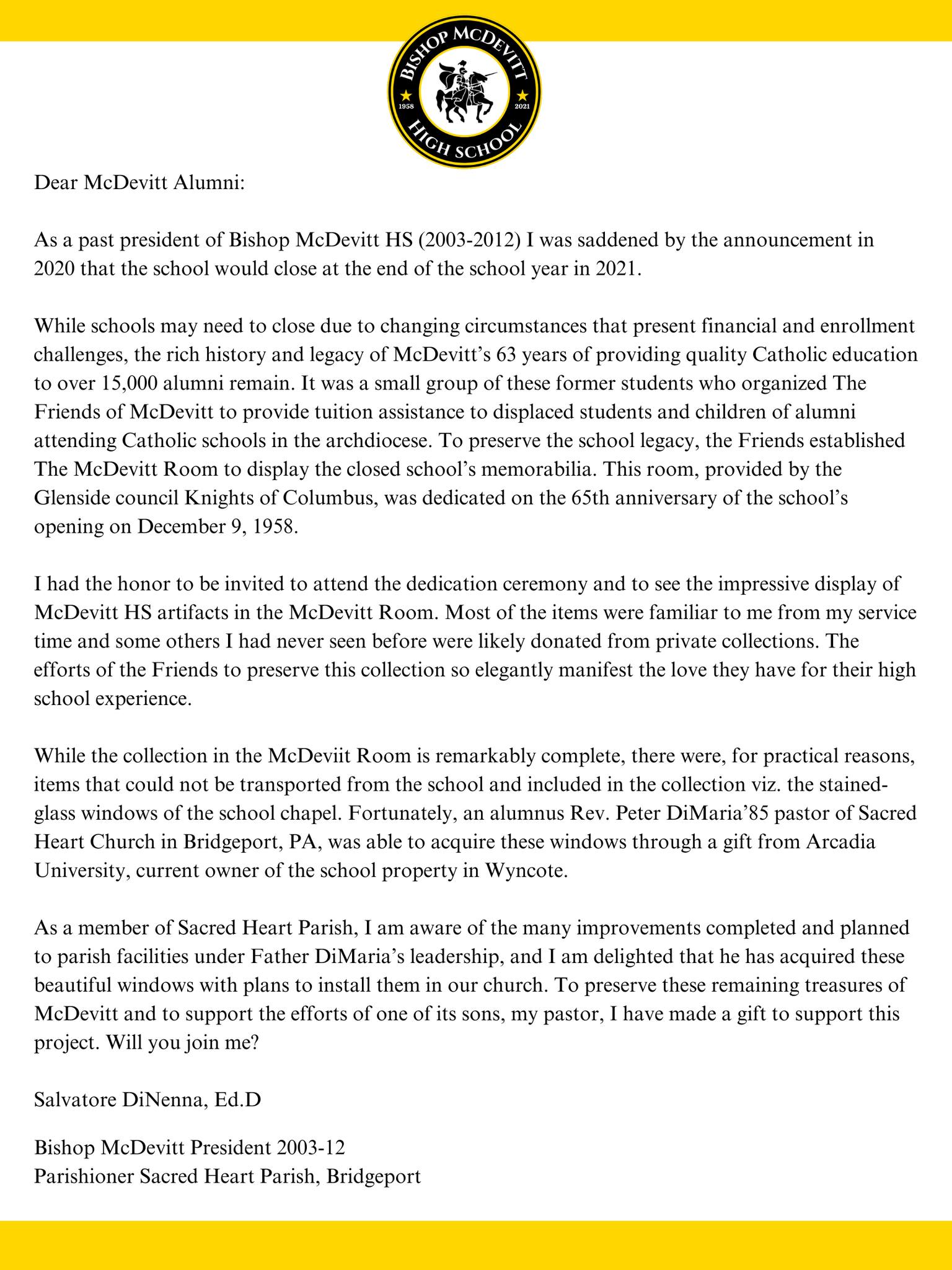 Bishop McDevitt High School Chapel's stained-glass windows transferred ...