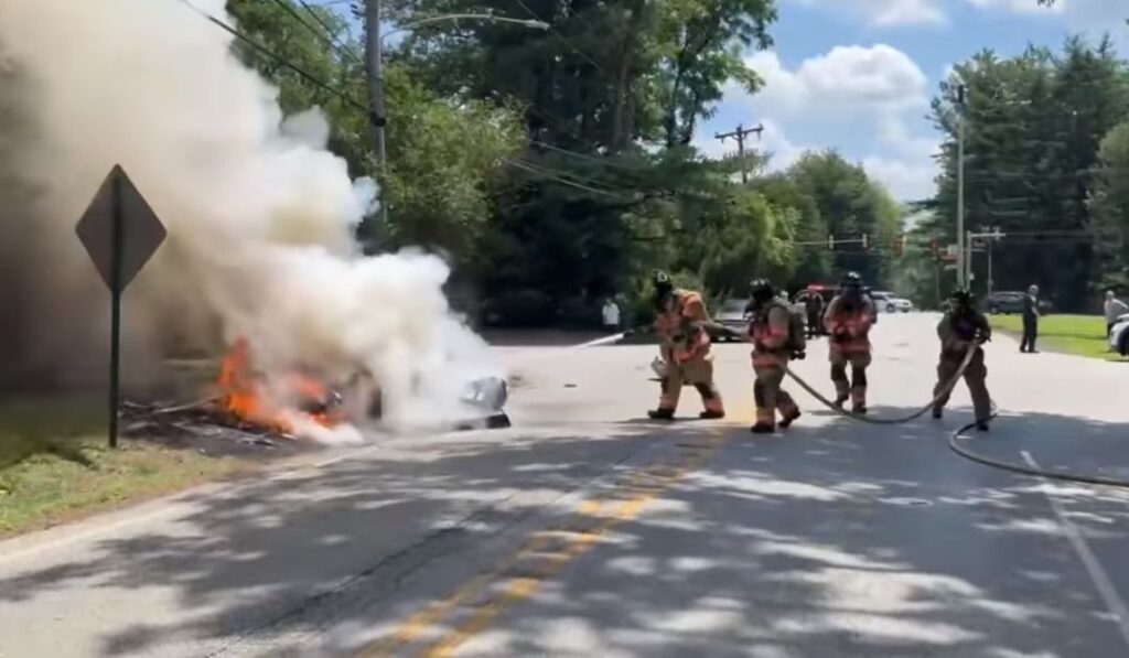 Abington Fire Company shares video, photos from car fire - Glenside Local