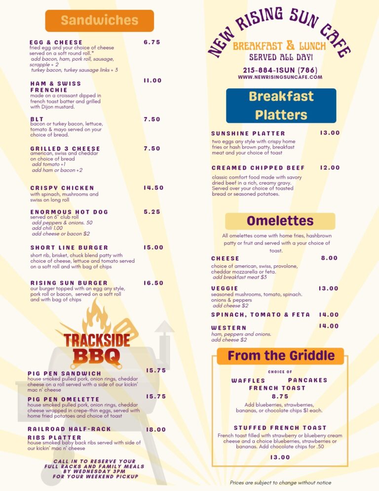 New Rising Sun Cafe: Ardsley Train Station's newest mainstay - Glenside ...