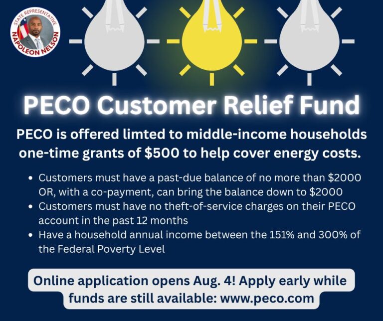 PECO's new Customer Relief Fund offering some households one-time ...