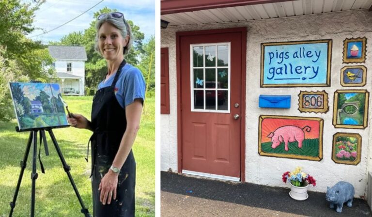 Wyndmoor resident opens 'Pigs Alley Gallery', new art studio in ...